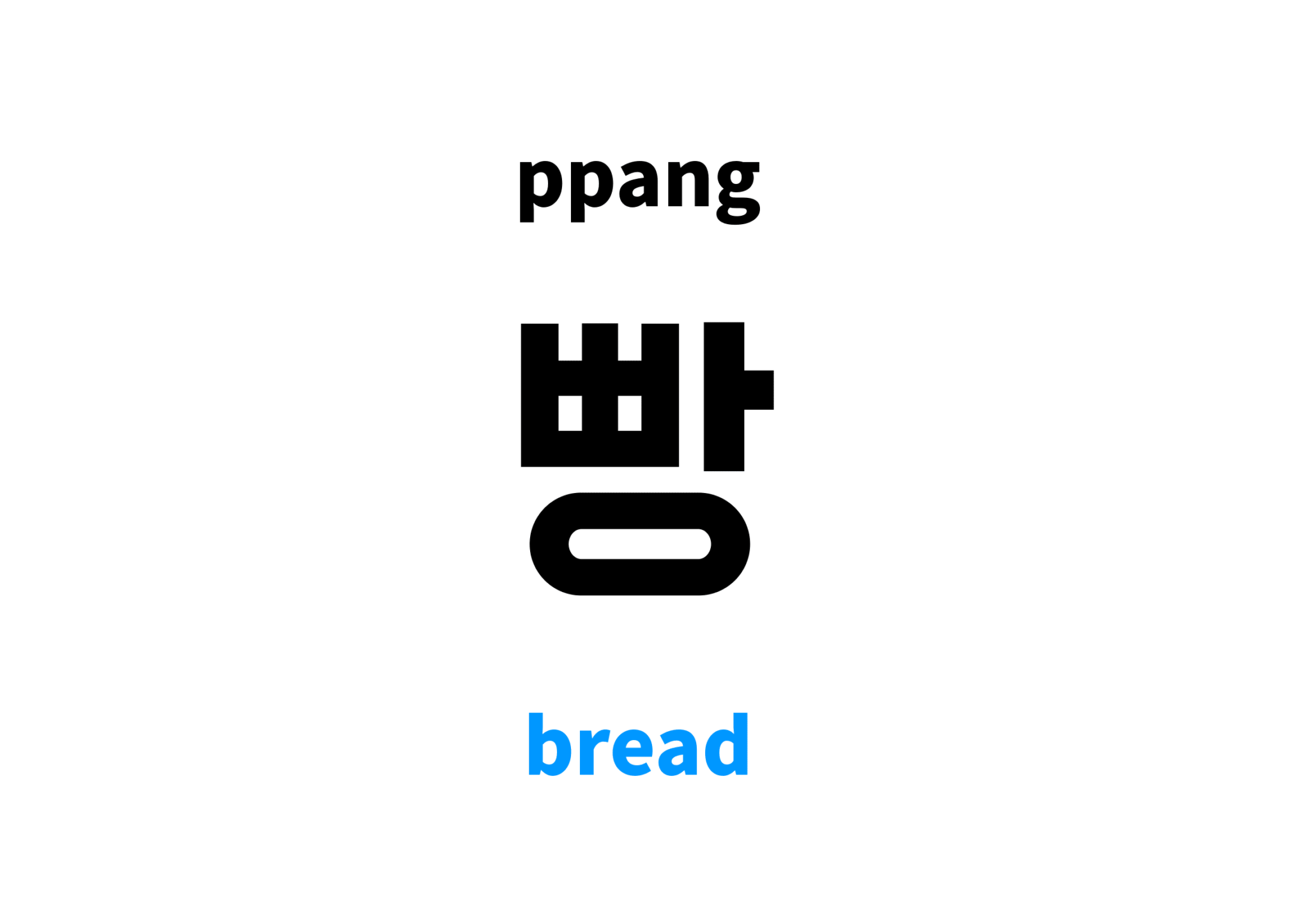 Bread in Korean: 빵's meaning and pronunciation