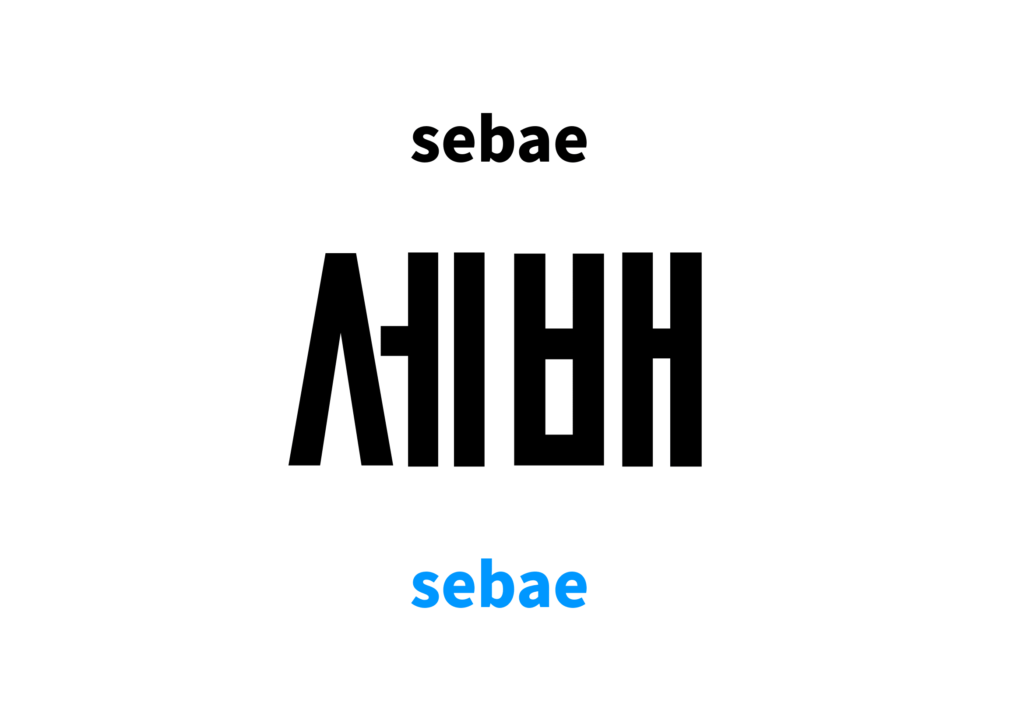 Sebae in Korean: 세배's meaning and pronunciation